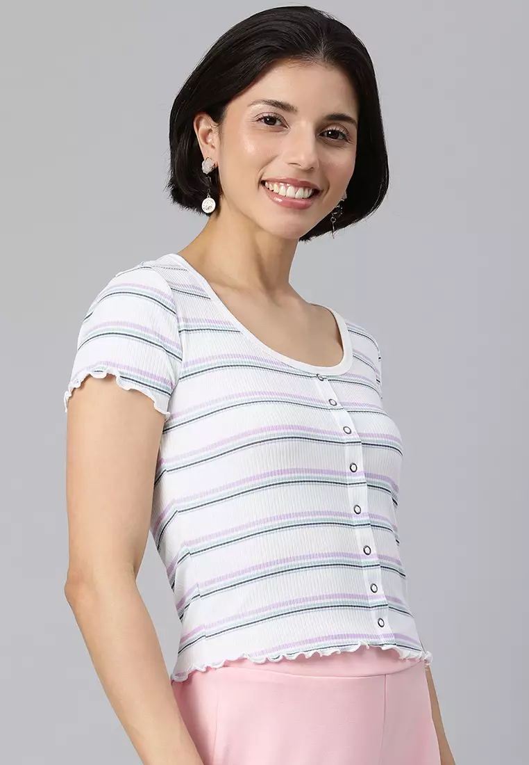 Buy London Rag Ivory Striped Summer Top 2025 Online | ZALORA Philippines