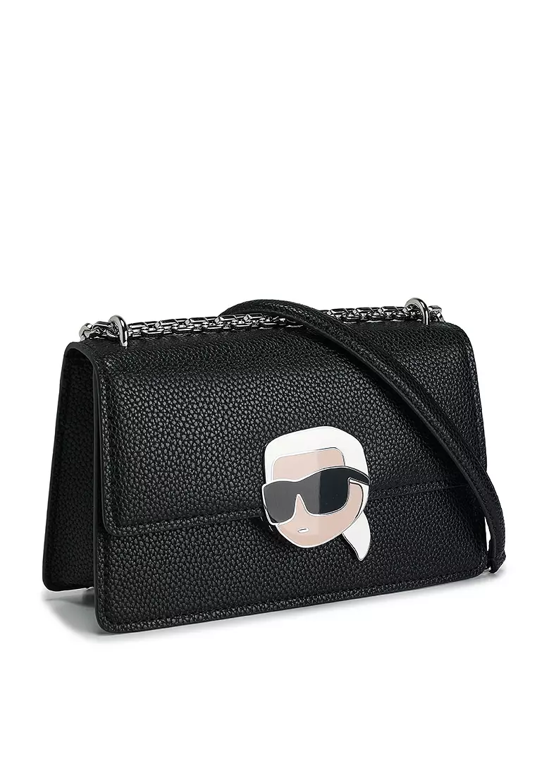 Buy KARL LAGERFELD Ikon Pebble Lock Shoulder Bag 2025 Online | ZALORA ...