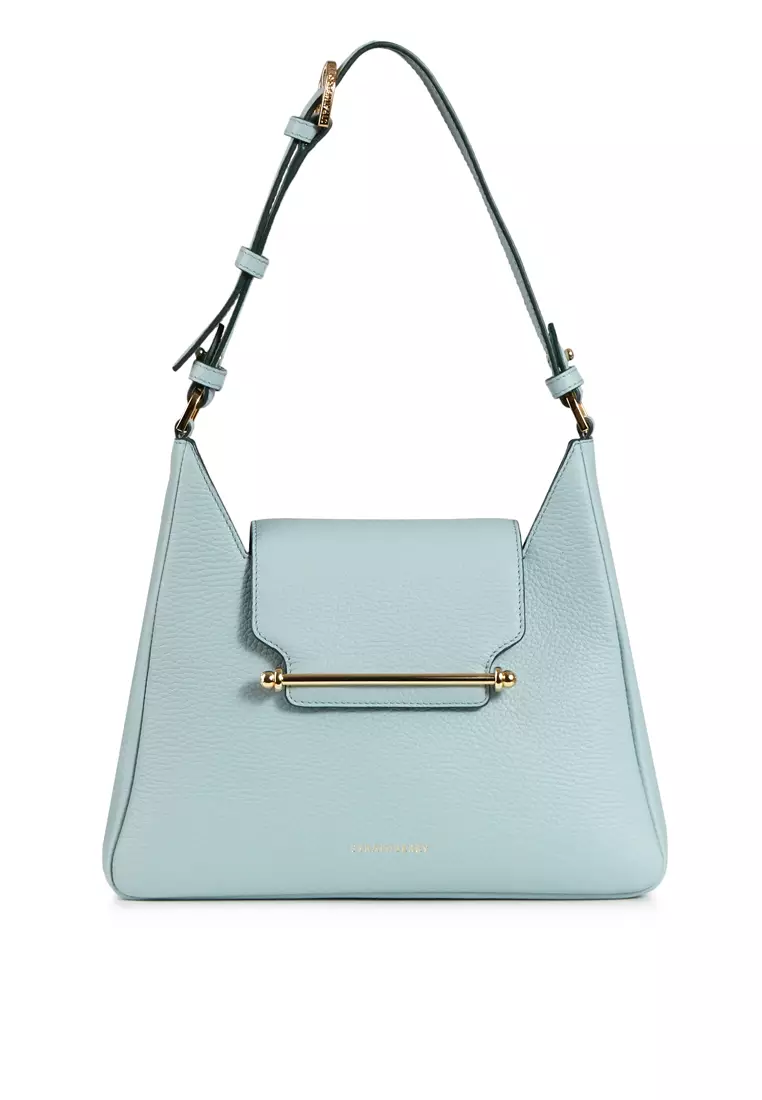 Jual Strathberry MULTREES HOBO GRAIN LEATHER DUCK EGG BLUE Original ...