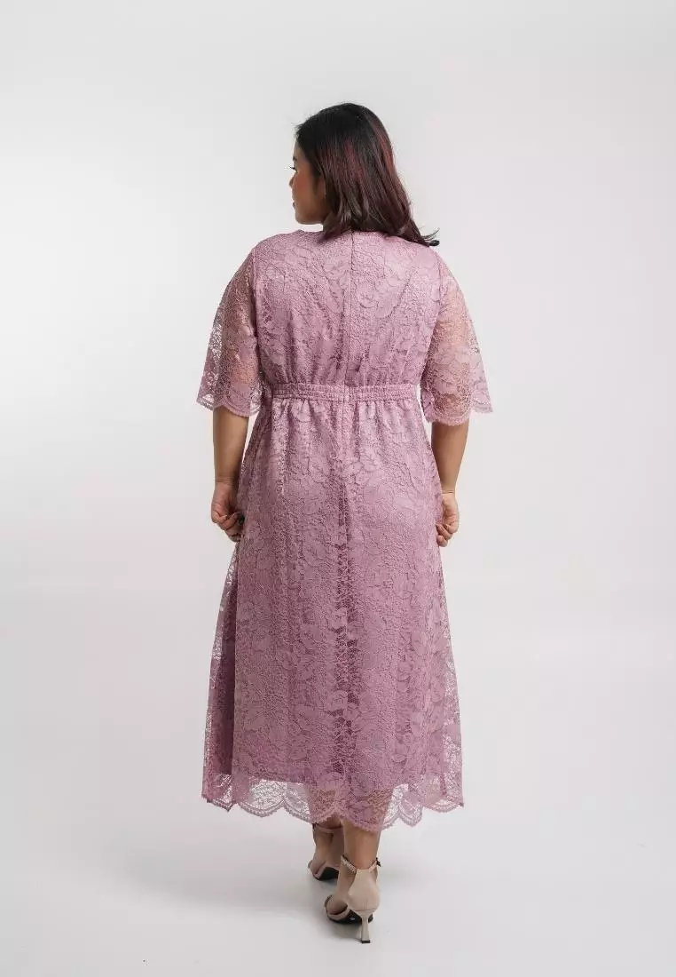 Jual Xtramiles Plus Size Party Dress Jessaline Pink Original 2026 ...