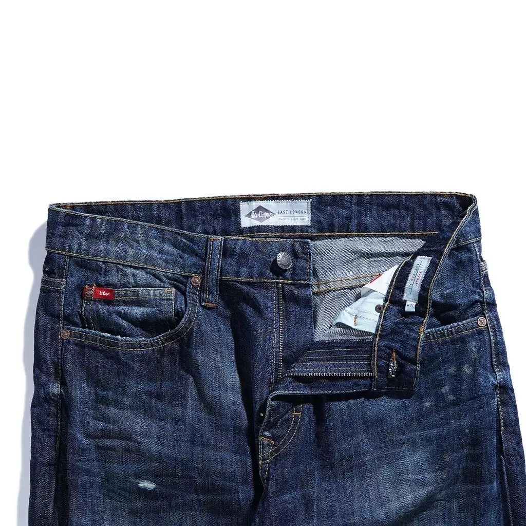 Jual Lee Cooper Lee Cooper Tapered Fit Jeans Arthur Ripped Dark Blue ...