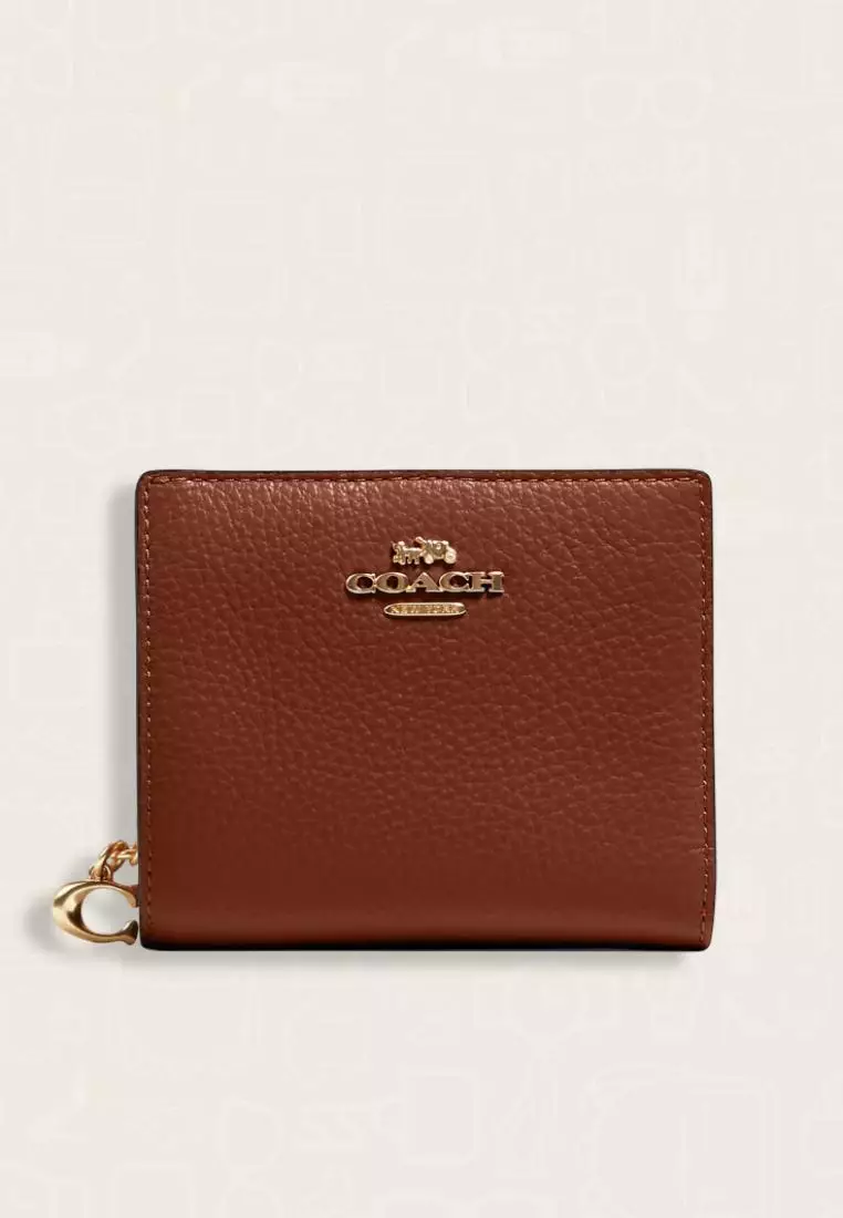 Jual Coach Coach Snap Wallet Redwood Original 2026 | ZALORA Indonesia