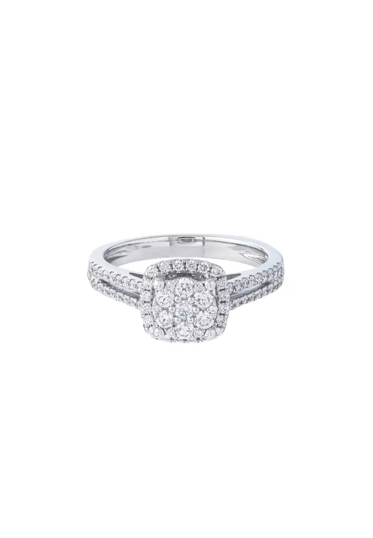 Buy TOMEI TOMEI Diamond Ring, White Gold 750 Online | ZALORA Malaysia