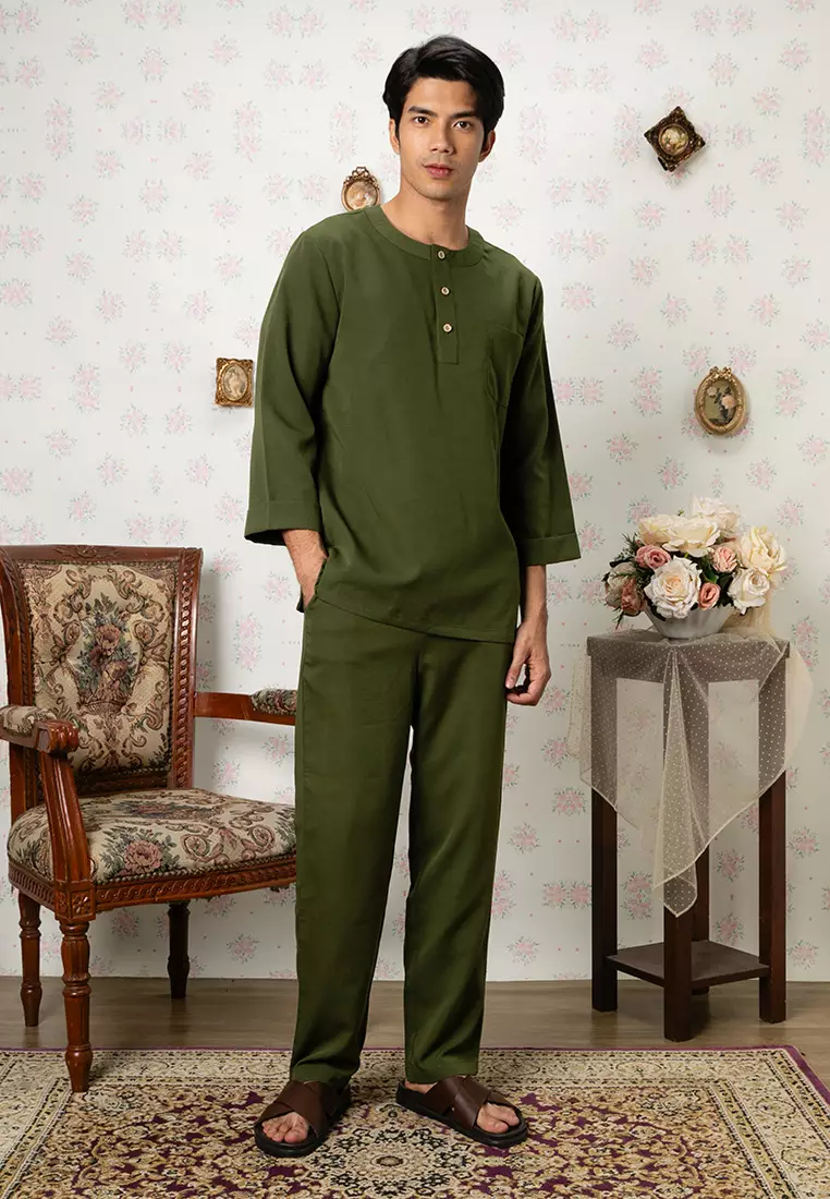 Buy Lubna Homme ADIWIRA BAJU MELAYU SET Online | ZALORA Malaysia