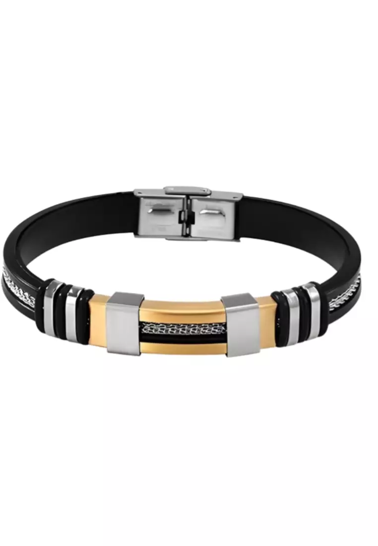 Buy OPCHIC Men's Multi-time Zone Large Dial Luminous Quartz Steel Band ...