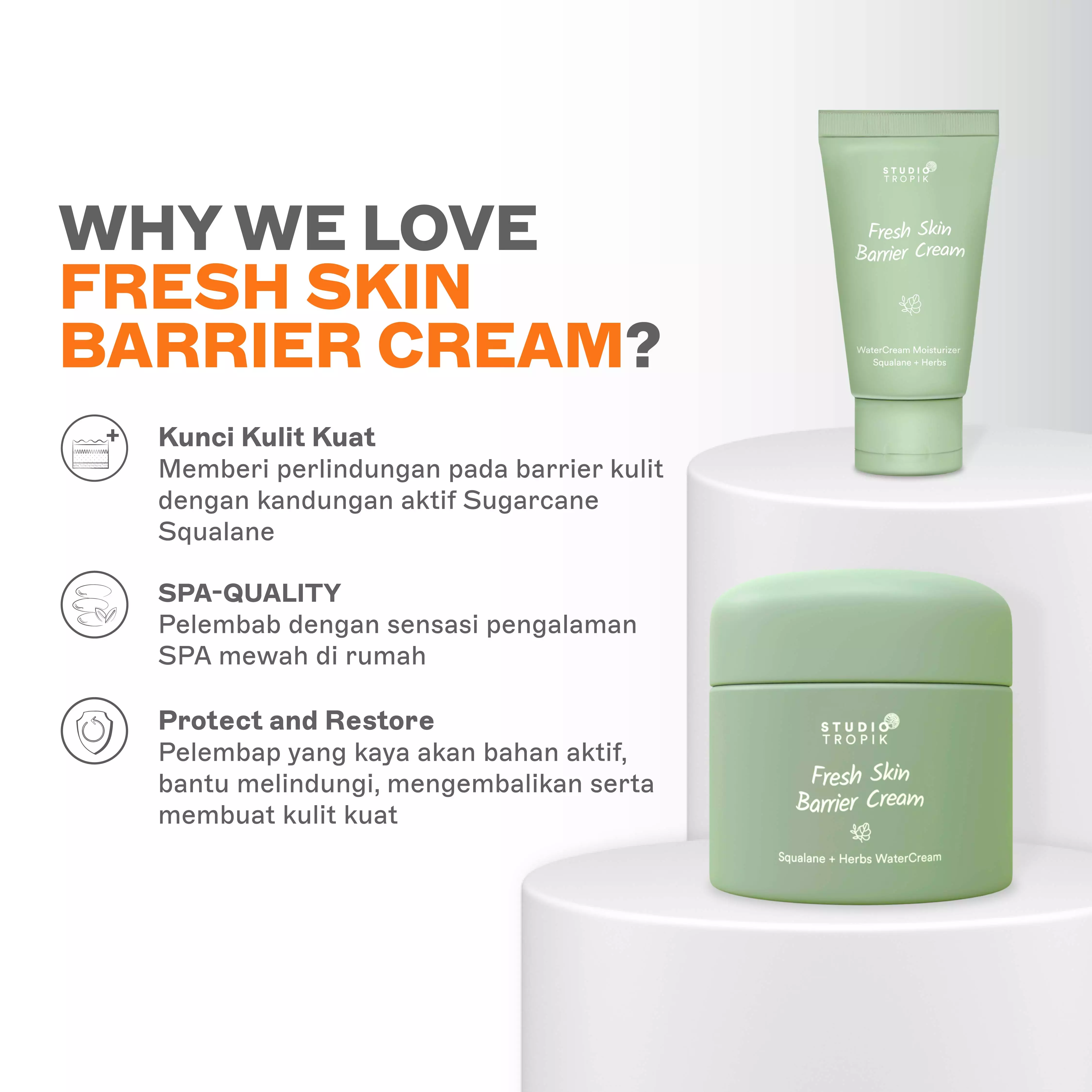 Jual Studio Tropik Studio Tropik Fresh Skin Barrier Cream Original 2025 ...