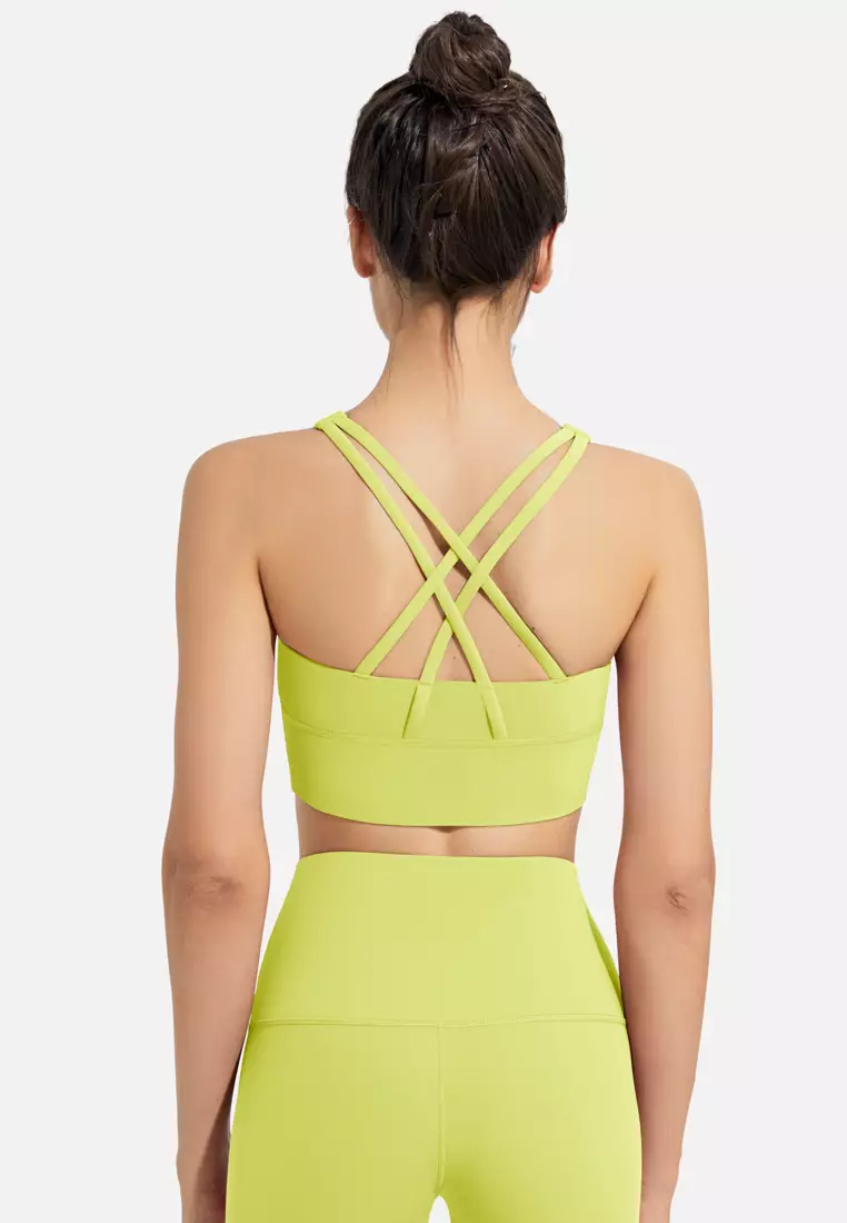 Buy HAPPY FRIDAYS Cross Back Strap Sports Bra DK-WX04 Online | ZALORA ...