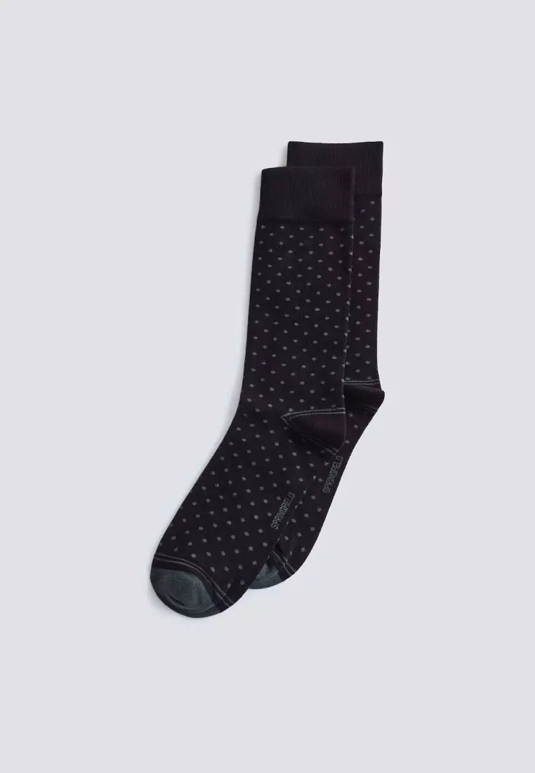 Buy Springfield Long Polka Dot Contrast Sock 2026 Online | ZALORA ...