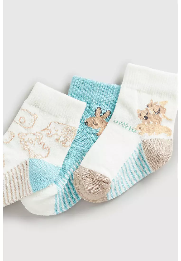 Buy Mothercare Mothercare Aussie Friends Socks - 3 Pack Online | ZALORA ...