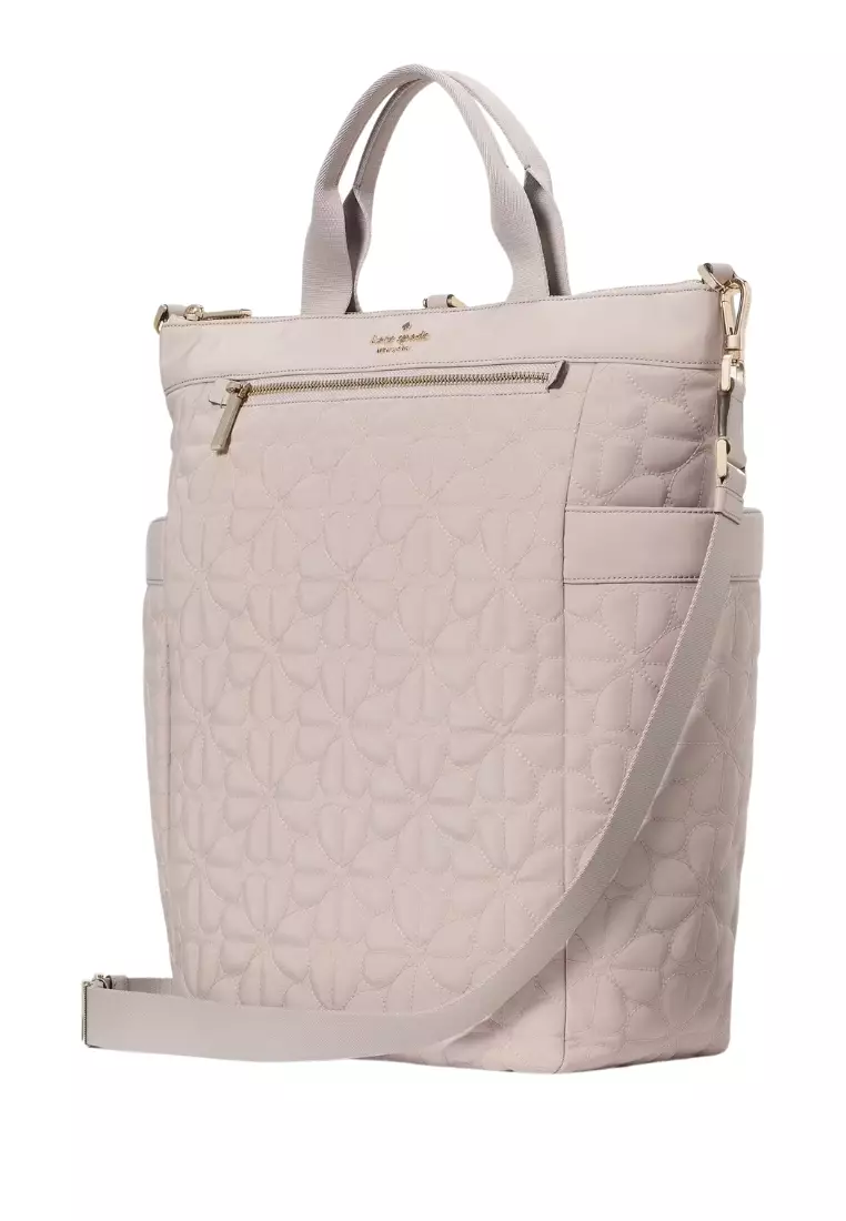 Jual Kate Spade Spade Flower Quilted Fabric Convertible Backpack Cozy ...