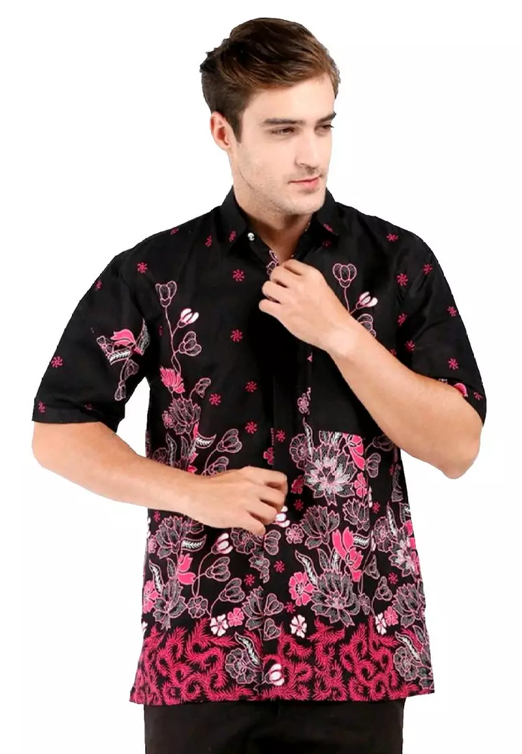 Jual Batik Tibodunyo Bunga Kemeja Batik Exclusive Premium Pria Casual ...