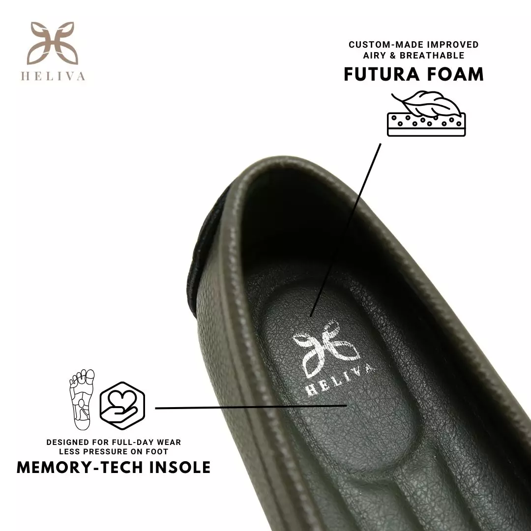 Jual HELIVA Heliva Hestina Women Shoes Loafers Slip On Sol 1cm Original ...