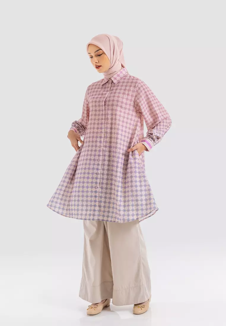 Jual Riamiranda Ria Miranda Peach Liara Tunic Original 2024 | ZALORA ...