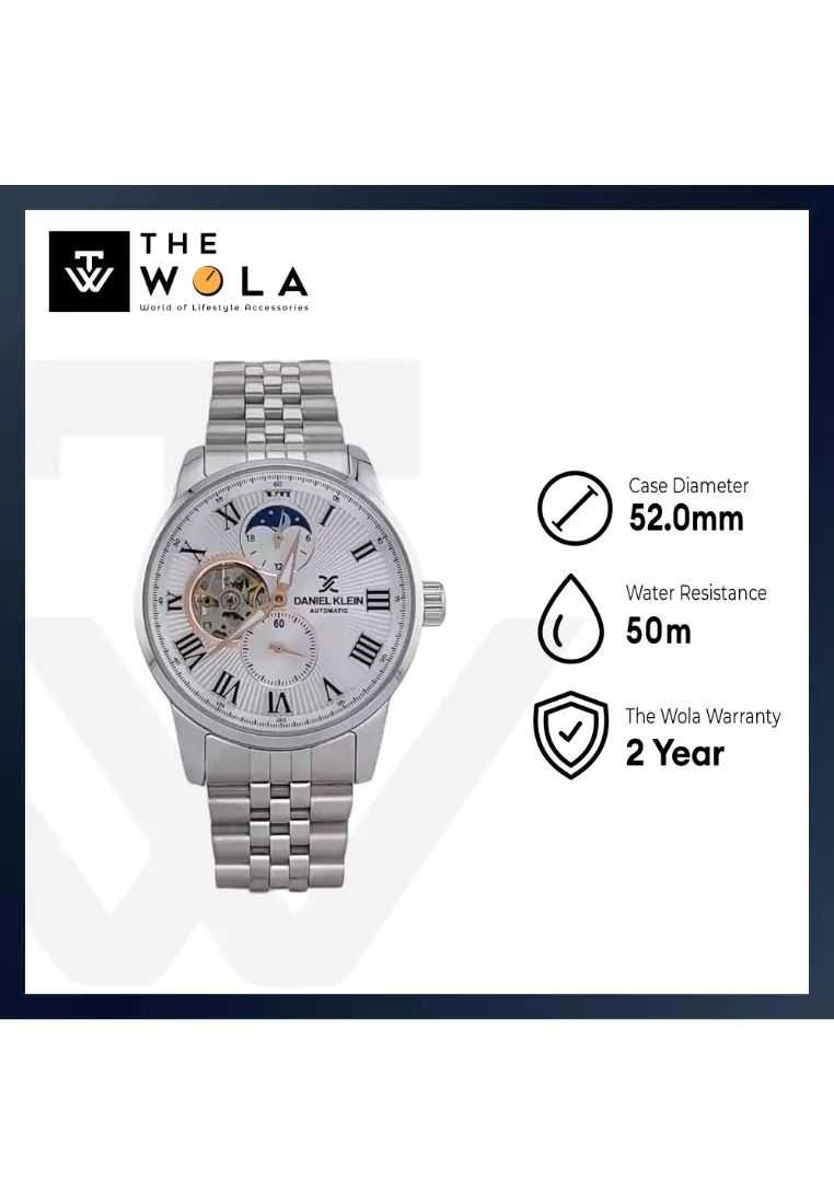 Buy Daniel Klein Automatic Skeleton Men's Chronograph Watch DK.1.13564 ...