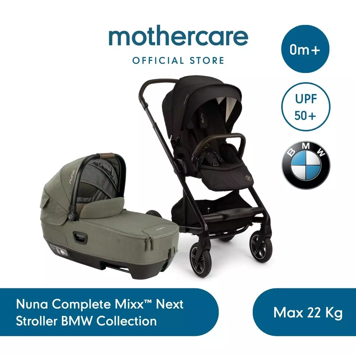 Jual Mothercare Nuna Complete Mixx™ Next Stroller Bmw Collection Element With Cari™ Aire Carry ...