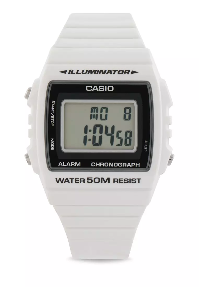 Jual Casio Casio Jam Tangan White Black Resin W 215h 7avdf Original 2025 Zalora Indonesia
