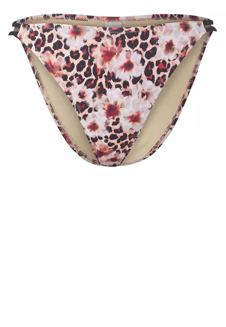 Buy Trendyol Flower And Leopard Mix Patterned Normal Waist Regular ...