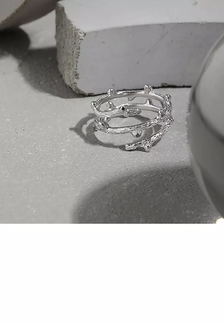 Buy Glamorousky 925 Sterling Silver Simple Fashion Rattan Branch ...