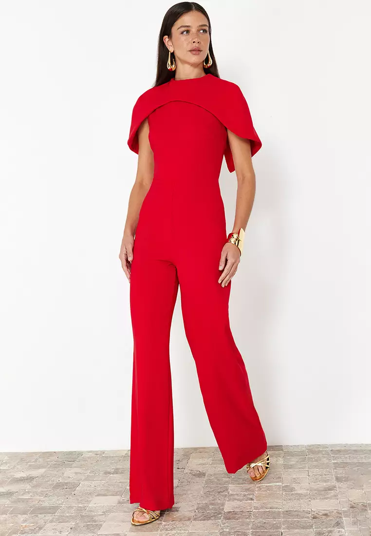 Jual Trendyol Red Overalls Original 2025 | ZALORA Indonesia