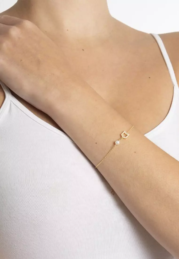 Buy MISAKI MONACO Sway Gold Cultured Pearl Bracelet 2025 Online ...