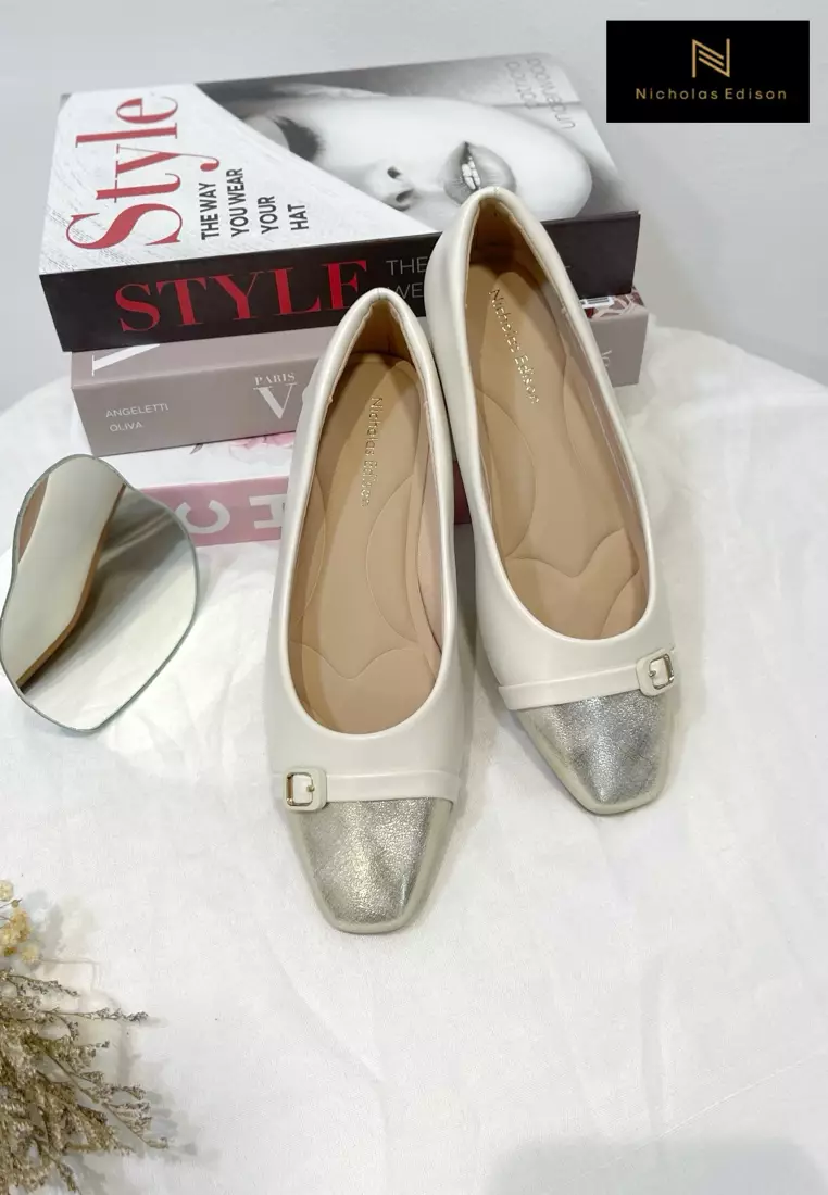 Jual NICHOLAS EDISON Heels Akari Cream Original 2025 | ZALORA Indonesia
