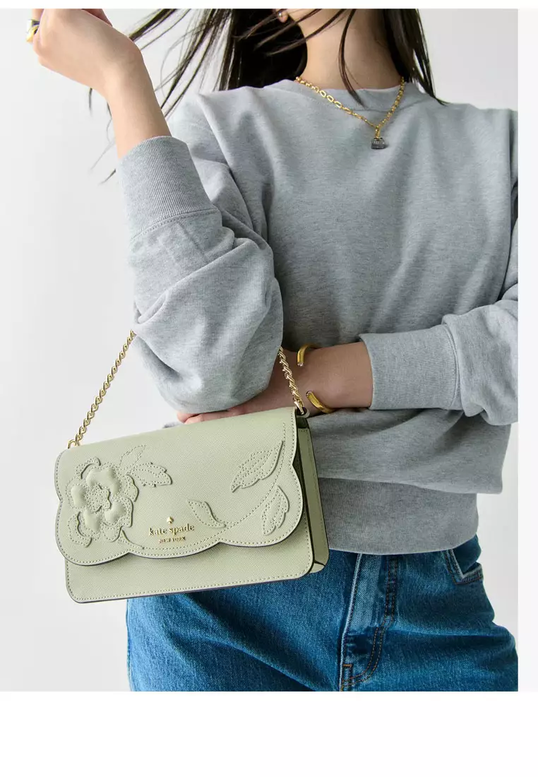 Buy Kate Spade Madison Floral Applique Willow Mini Crossbody 2025 ...