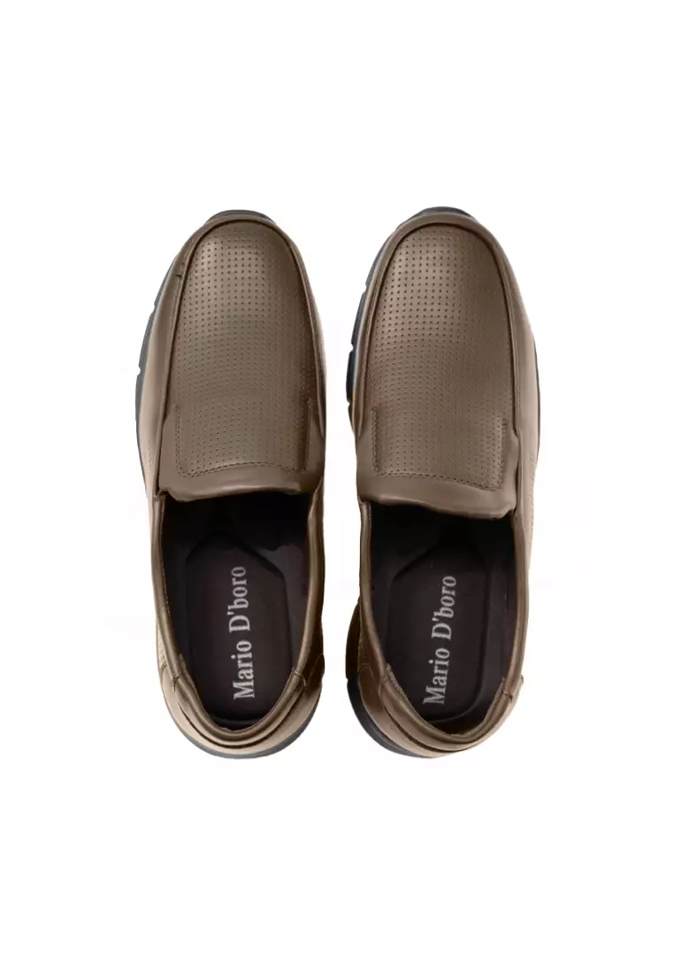 Buy Mario D' boro Runway Men's Formal Slip On MY 25952 Dark Brown C69 ...