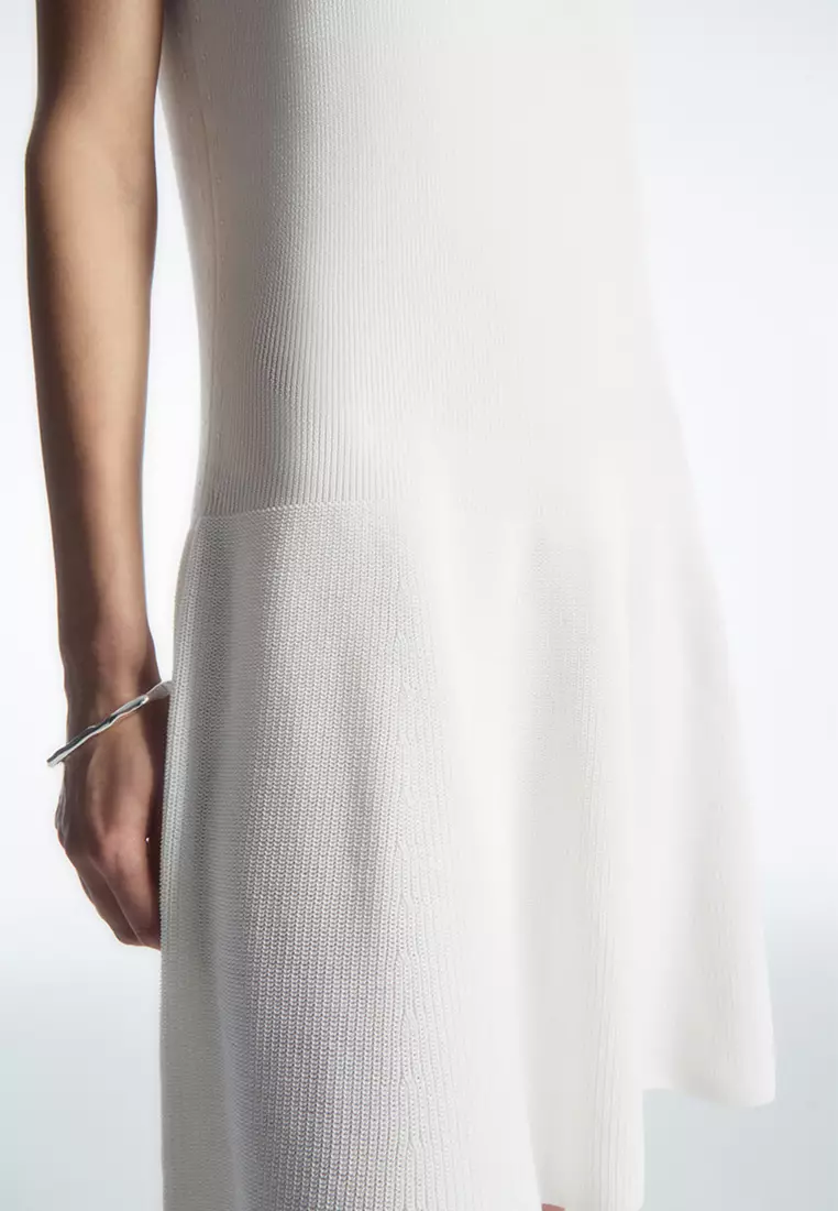 Cos Ribbed-Knit Dropped-Waist Mini Dress 2025 | Buy Cos Online | ZALORA ...