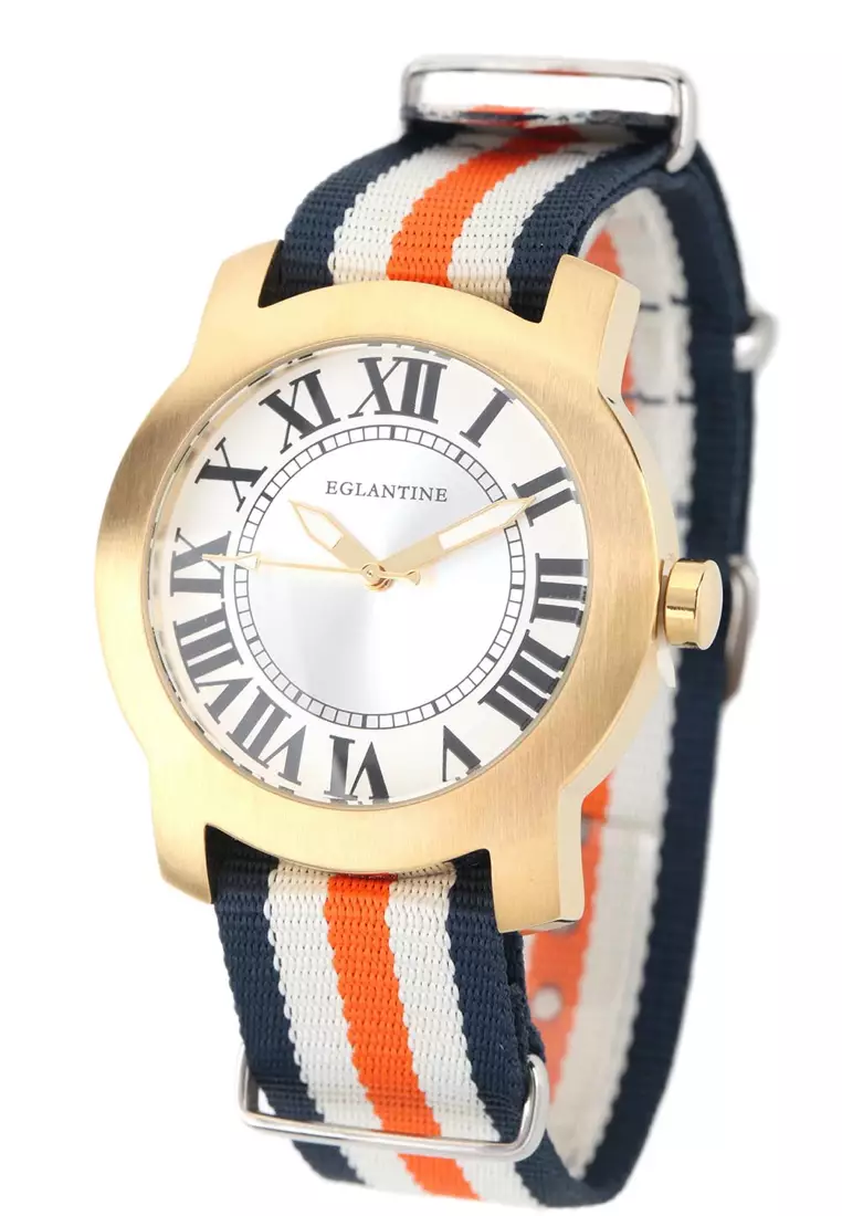 Buy EGLANTINE EGLANTINE® Emile Unisex Yellow Gold Plated Steel Quartz ...