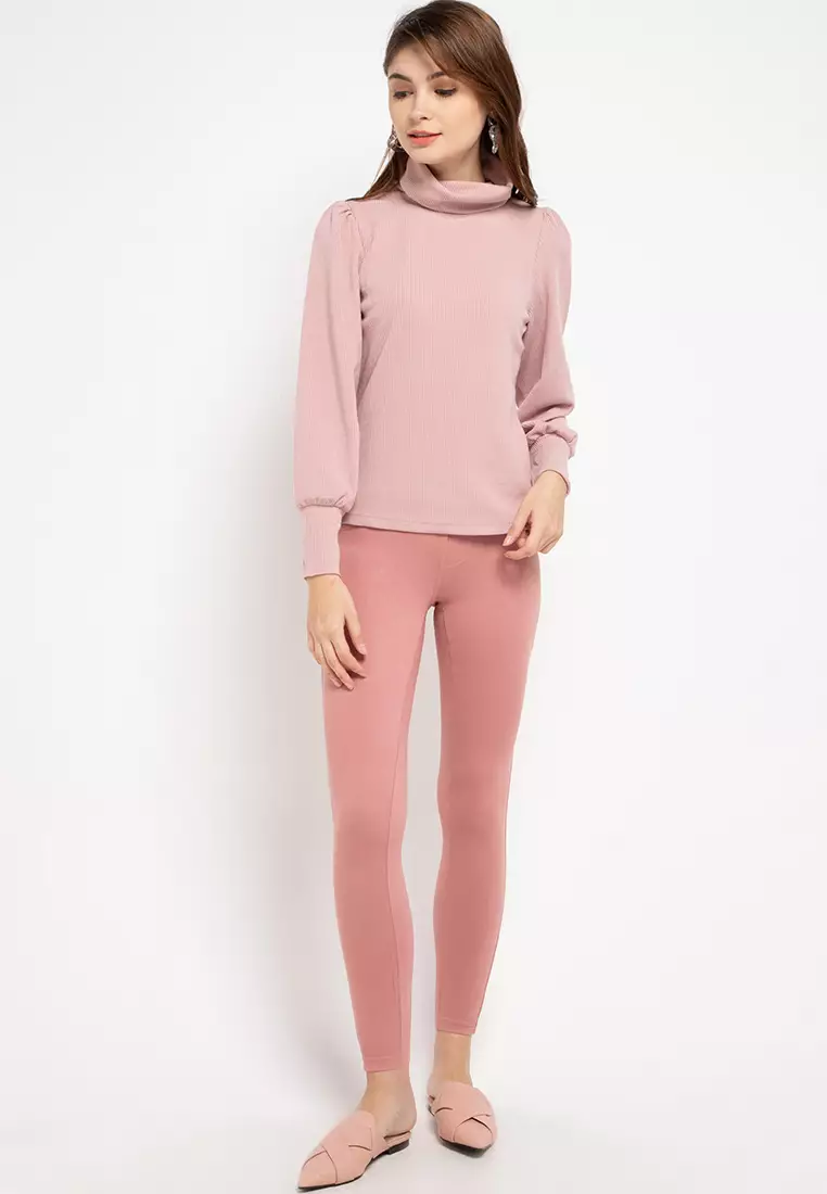 Jual Point One Dusty Pink Premium Jegging Original 2025 | ZALORA ...