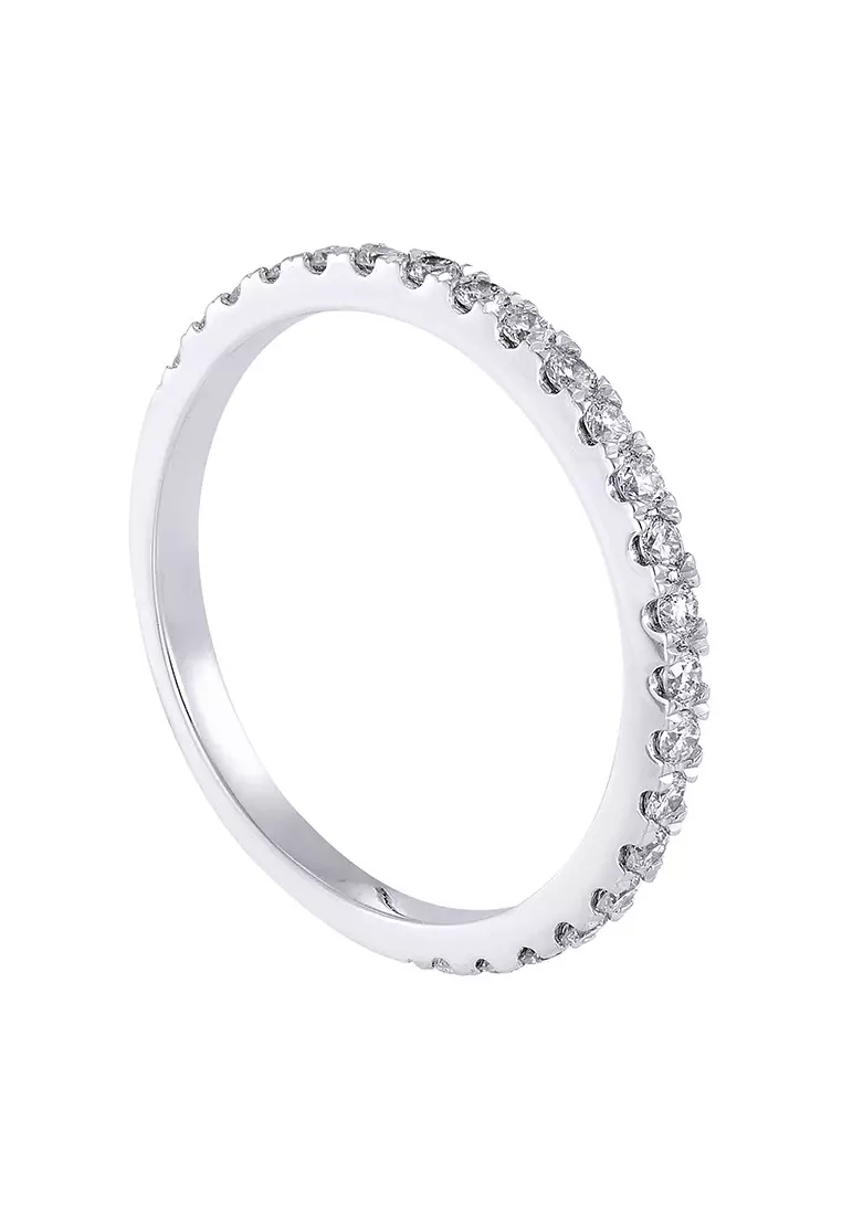 Buy HABIB HABIB Round Diamond Ring in 750/18K White Gold 266260323 ...