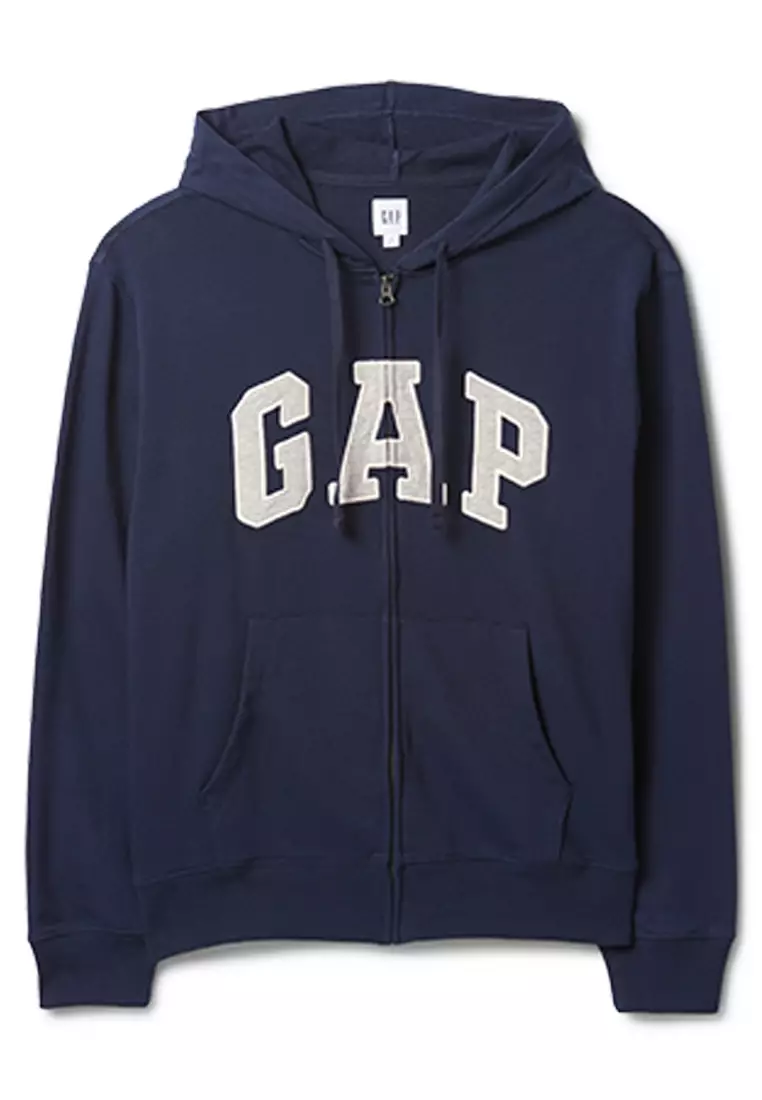 Buy GAP French Heritage Logo Zip Hoodie Online | ZALORA Malaysia