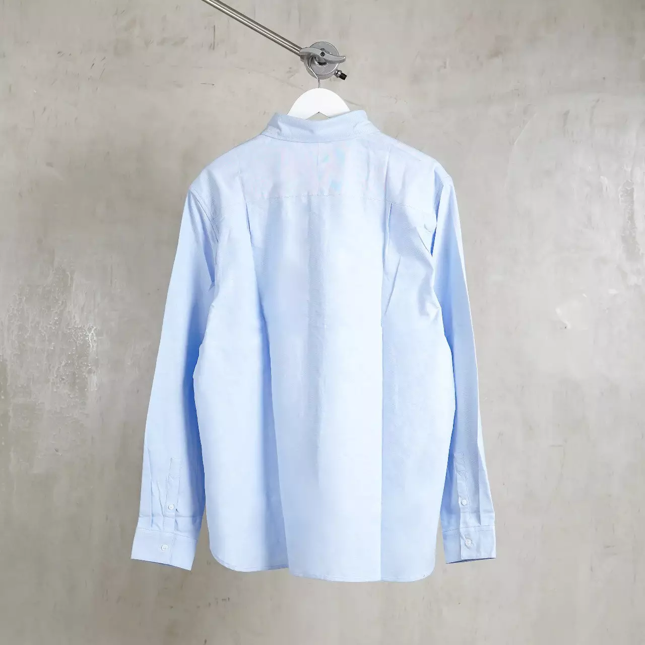 Jual Fred Perry Kemeja FRED PERRY LOGO WHITE SKY BLUE LONG SHIRT 100% ...