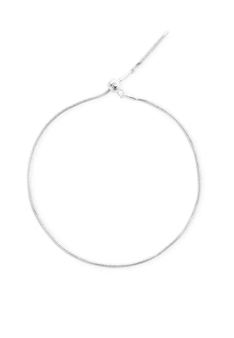 Buy Daniel Wellington Charms Snake Bracelet Sterling Silver - Unisex ...