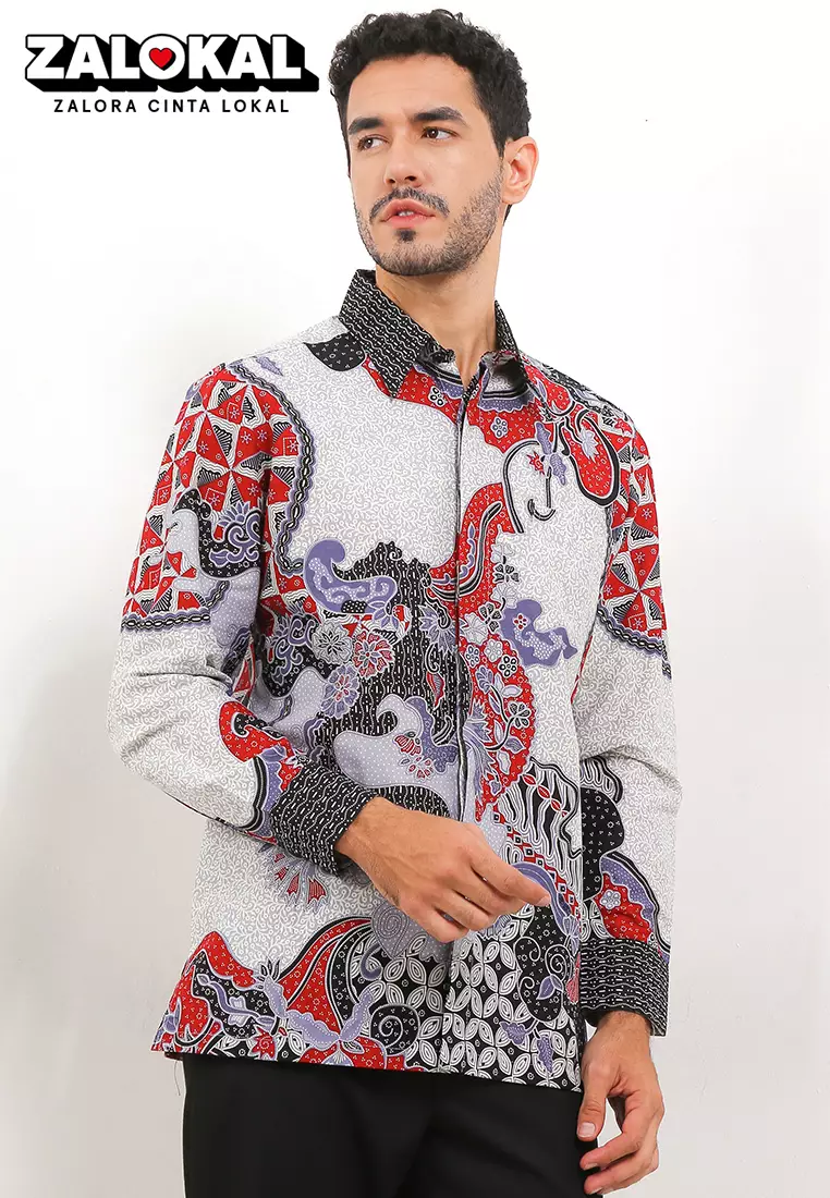 Jual ARJUNA WEDA Kemeja Body Fit Batik Sawat Ganggengan Original 2024 ...