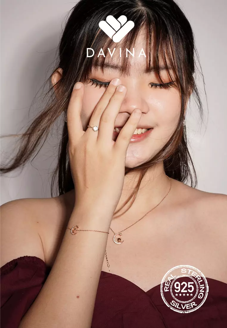 Jual DAVINA Jewelry DAVINA Ladies Chinese Zodiac Necklace Rose Gold Color Sterling Silver 925 ...