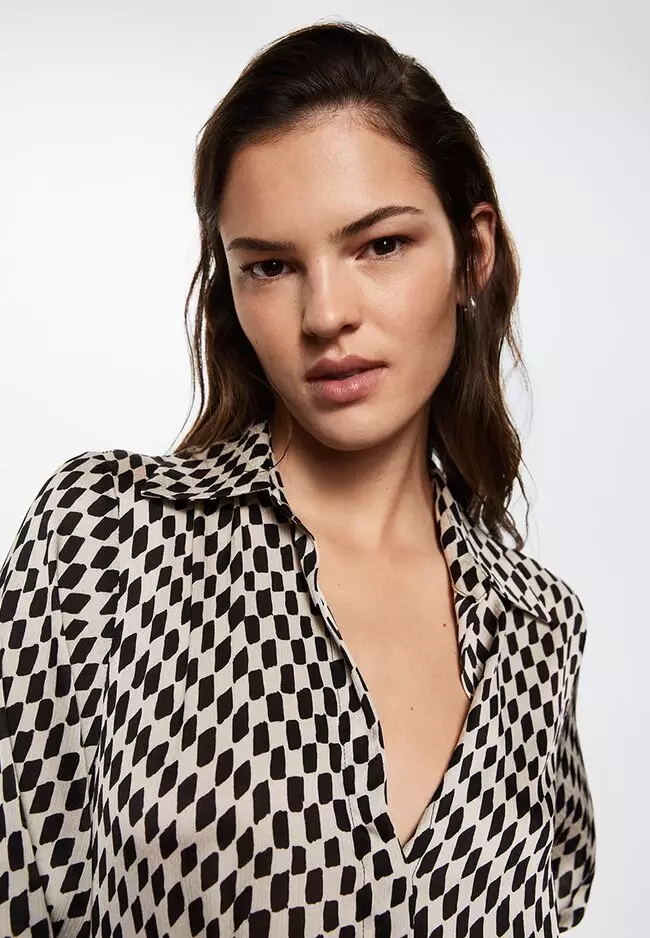 Buy Mango Rhombus Patterned Dress 2025 Online | ZALORA Philippines