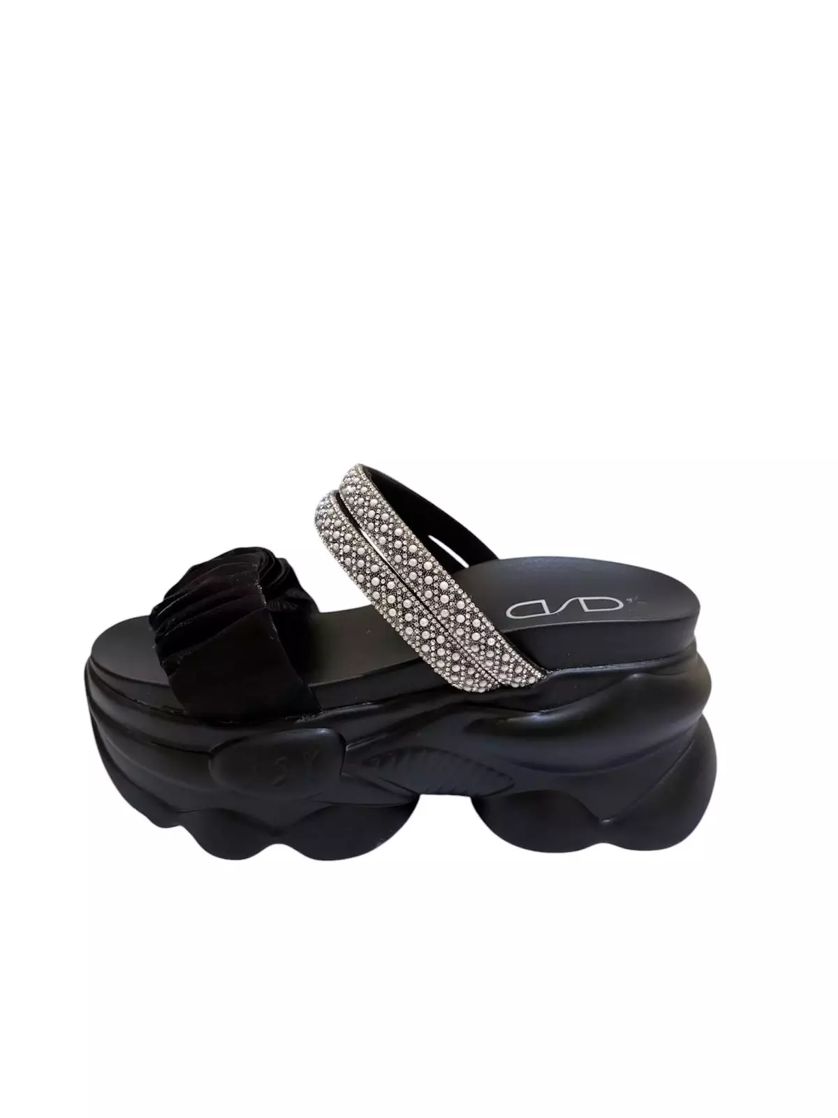 Jual Dane And Dine Wedges DnD heels 8cm-209 Black Original 2025 ...