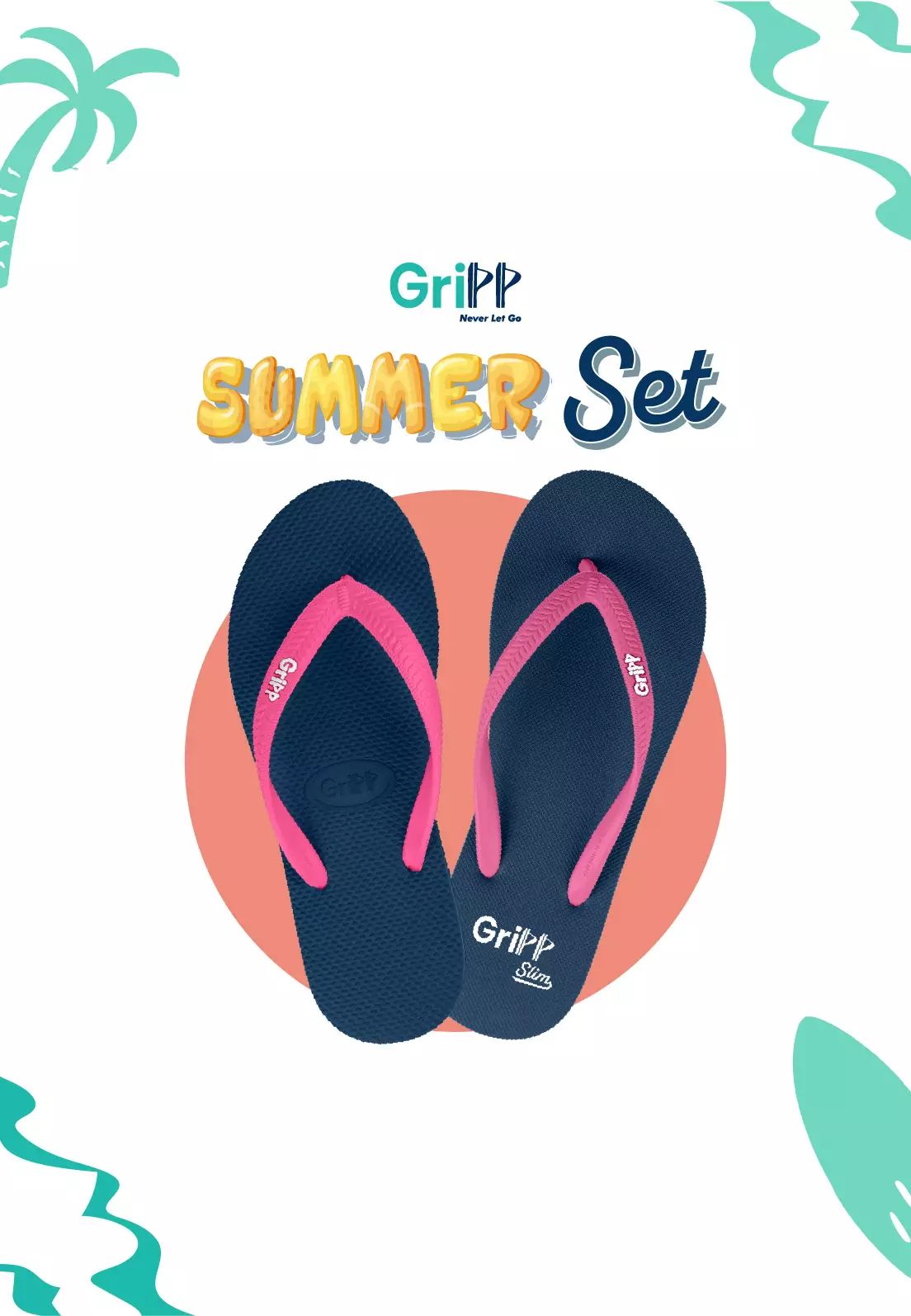 Jual GriPP GriPP Summer Set - Slick Blue Snorkel Red Ruby UK 6 x Slim ...