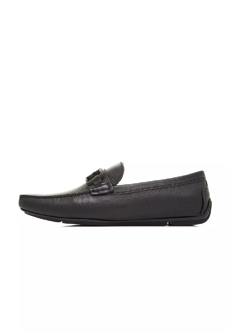 BONIA Black Gerald Buckle Loafers 2024 | Buy BONIA Online | ZALORA Hong ...