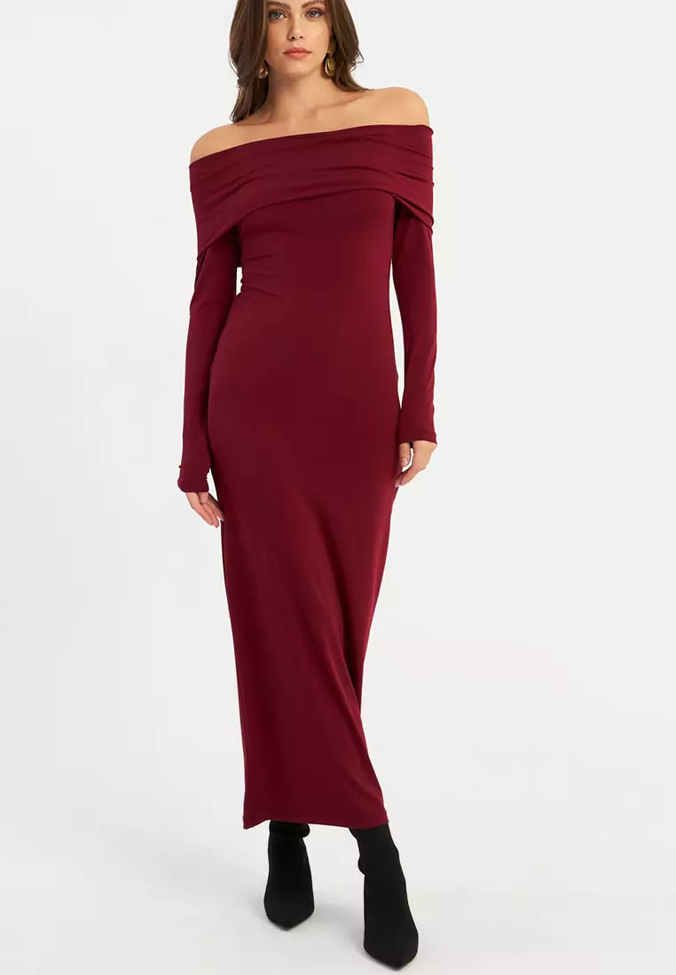 Buy Cool & Sexy Off Shoulder Maxi Dress 2025 Online | ZALORA Philippines