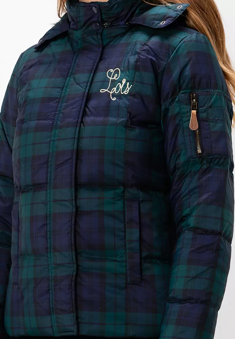 Buy Lois LJK LADIES CHECKERED PUFFER JACKET 2025 Online | ZALORA