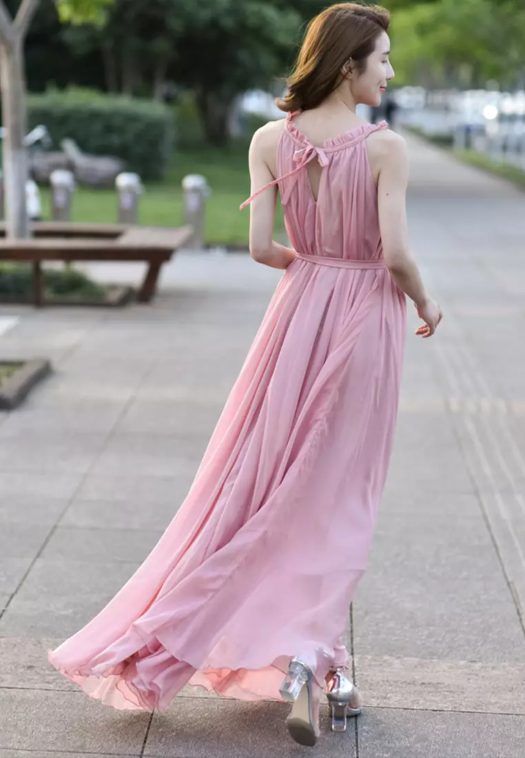 Buy Twenty Eight Shoes Vansa Chiffon Maxi Dress Vcw D0183 2025 Online