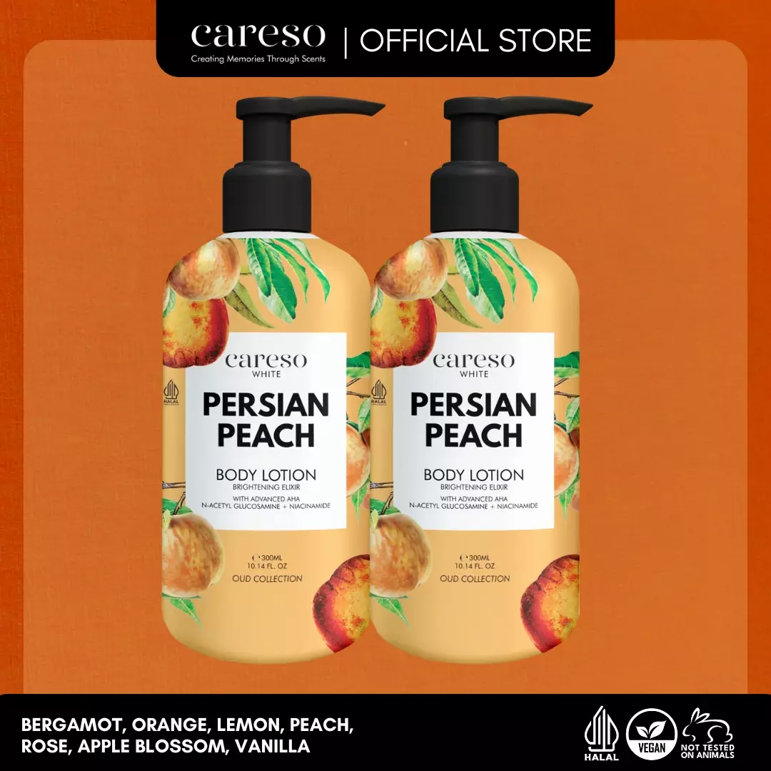 Jual CARESO CARESO Double Combo Persian Peach Lotion - 300 ml x 2 ...