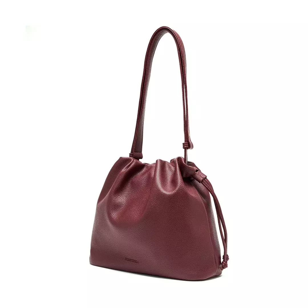 Jual Berrybenka Label Sofia Raina Bucket Bags Maroon Original 2025 ...