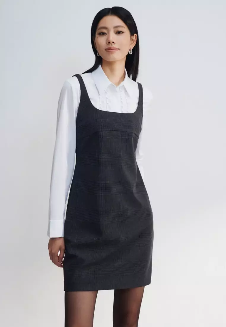 Buy G2000 Fitted Pinafore Dress 2025 Online | ZALORA