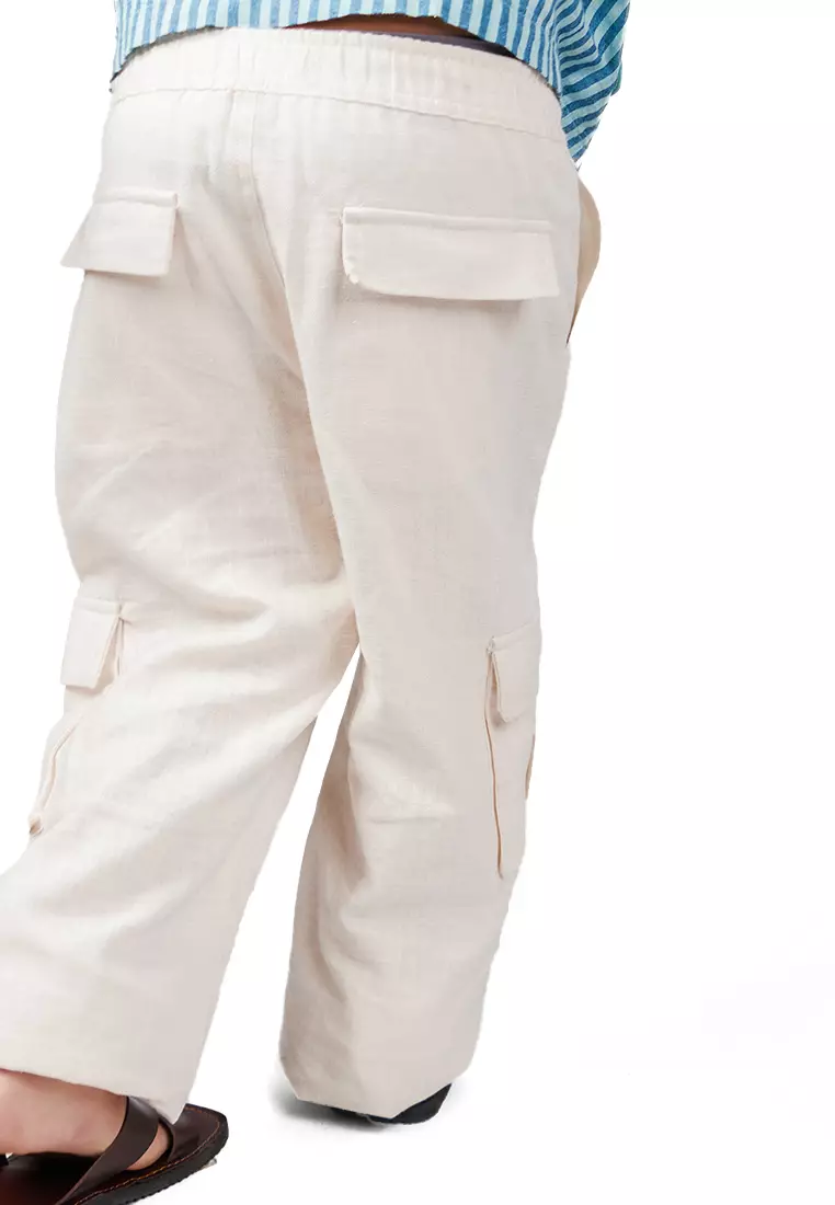 Buy Gingersnaps Boys Linen Cargo Pants 2026 Online | ZALORA Philippines