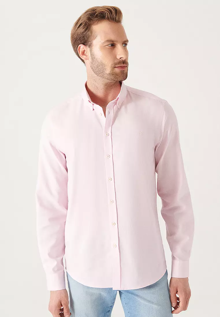 Jual Avva Cotton Oxford Shirt Original 2025 | ZALORA Indonesia