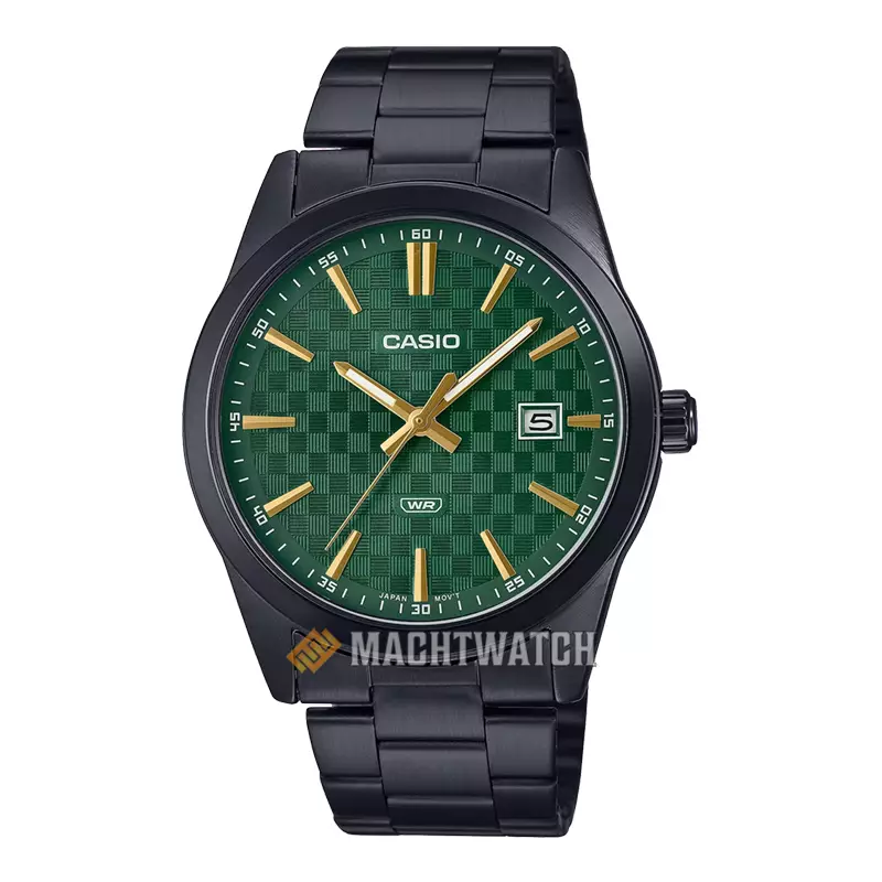 Jual Casio Jam Tangan Pria Casio General MTP-VD03B-3AUDF Men Green Dial ...
