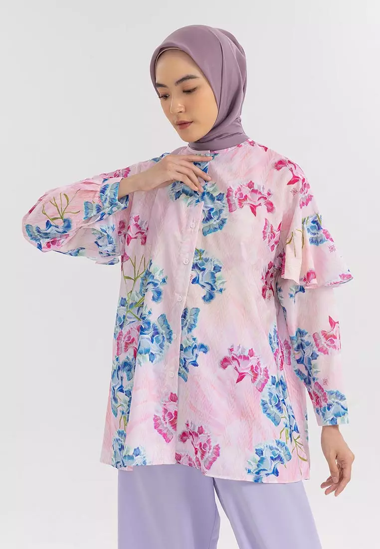 Jual Riamiranda Ria Miranda Blush Pink Omira Top Original 2024 | ZALORA ...